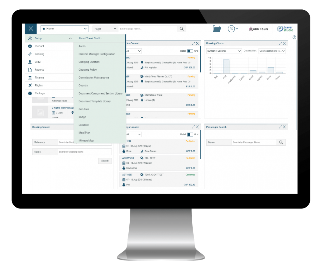 Travel Studio dashboard desktop-min - Open Destinations